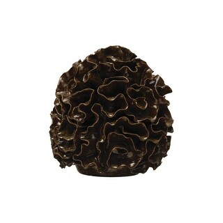 Decorative Stoneware Anemone Sphere - 5.4"L x 5.4"W x 5.5"H - Bed Bath ...