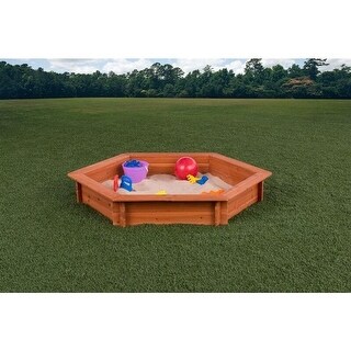 Hexagon Wooden Sandbox 5' x 4' - Bed Bath & Beyond - 38150344