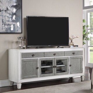 Transitional TV Stand with 3 Drawer - Bed Bath & Beyond - 38423686