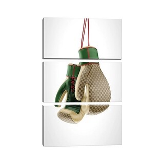 iCanvas "Gucci Boxing Gloves" by Antonio Brasko 3-Piece Canvas Wall Art ...