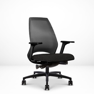 Via Seating 4U Ergonomic Adjustable Task Chair, Stretch Mesh Back ...