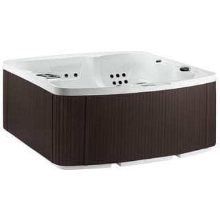 Lifesmart LS100DX 4-Person 20-Jet 110v Plug and Play Spa with Waterfall ...