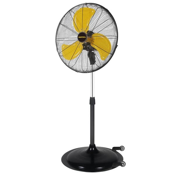 20 Inch High Velocity Fan 4,850CFM Oscillating Stand Fan, 3-Speed Heavy ...