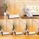 1500W Electric Baseboard Space Heater with 3 Heat Settings, Remote ...