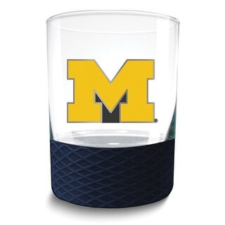 Collegiate University of Michigan Commissioner 14 Oz. Rocks Glass with ...