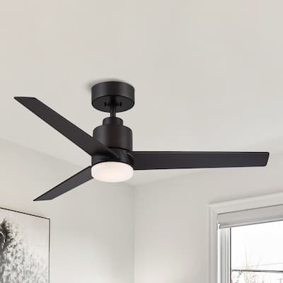 Modern 44-in ORB 3-Blade LED Integrated Ceiling Fan with Light and ...