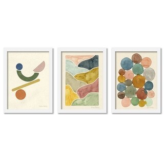 Abstract Balance Pauline Stanley Abstract 2 - 3 Piece Framed Gallery ...