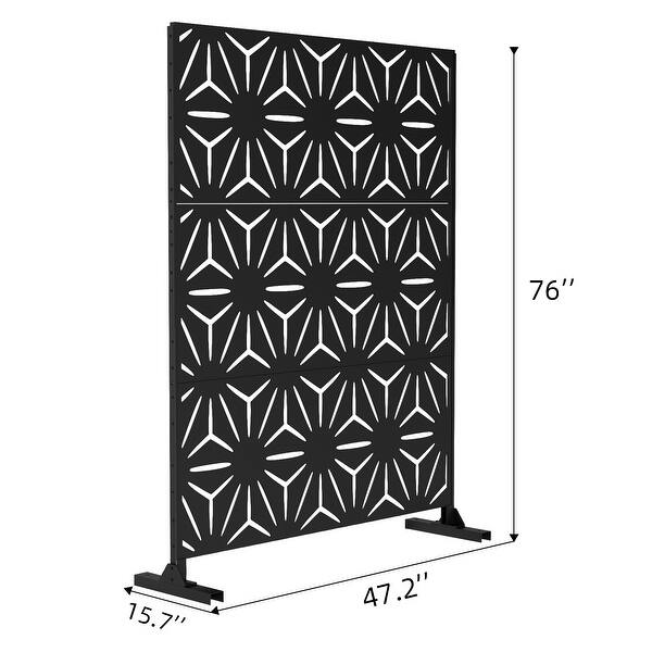 Modern Metal Freestanding Decorative Divider Outdoor Privacy Screen for ...