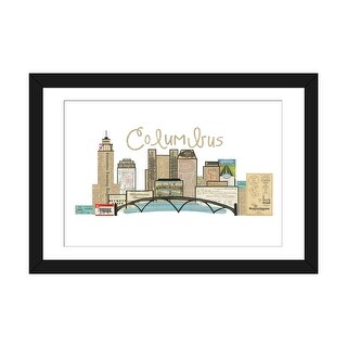 iCanvas "Columbus Oh Horizontal Skyline" by Paper Cutz - Bed Bath ...