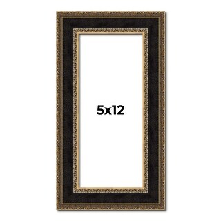 5x12 Frame Gold Antique Vintage Sold Wood Picture Frame | 1.75 Inch ...