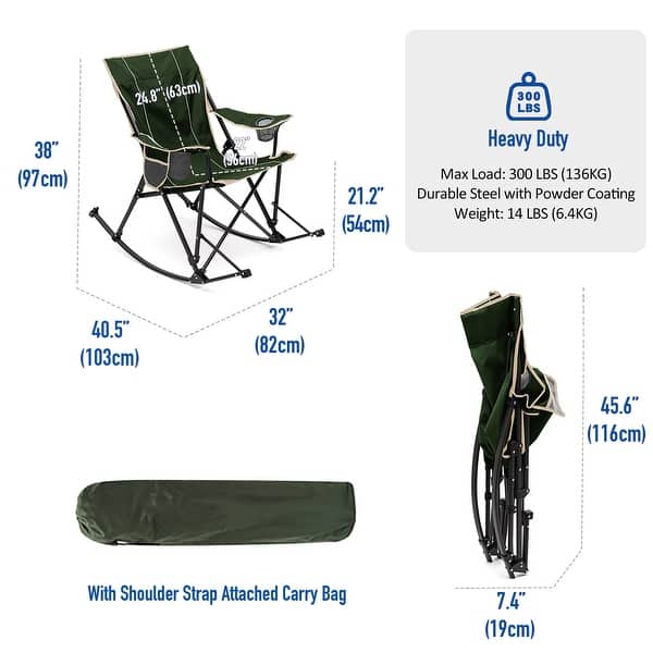 Portable Folding Beach Rocking Chair - Bed Bath & Beyond - 40817224