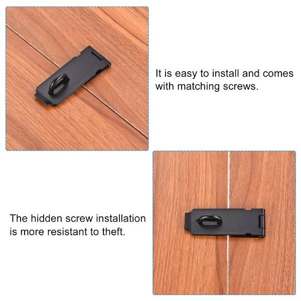 3 Inch Stainless Steel Door Locks Hasp Latch Hinge Lock with Screws ...