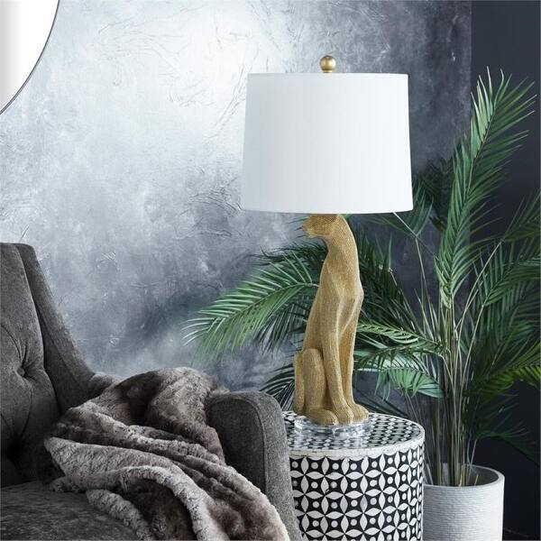 Polystone Glam Leopard Table Lamp - (Set of 2 ) - 29" x 13" x 13" - Bed ...