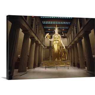 Statue of the Greek Goddess Athena, The Parthenon, Centennial Park ...
