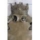 Royal Family Crest Coat Of Arms Lion Unicorn Crown Shield Bronze Wall ...