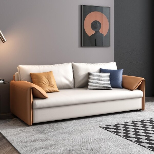 Leather sofa bed sale store