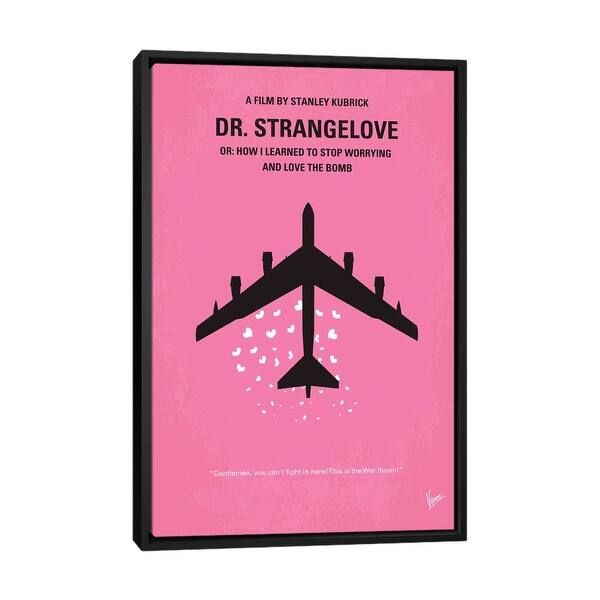 iCanvas "Dr. Strangelove Minimal Movie Poster" by Chungkong Framed ...
