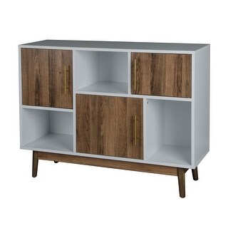 Particle Board Storage Cabinet with Display Shelf & Doors File Cabinet ...