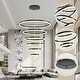 Modern Ring LED Chandelier Large Circle Pendant Light for High Ceilings ...