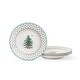 Spode Set of 4 Christmas Tree Polka Dot Tidbit Plates - Bed Bath ...