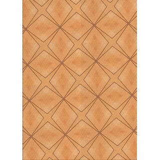 Ahgly Company Machine Washable Transitional Neon Orange Area Rugs - Bed ...