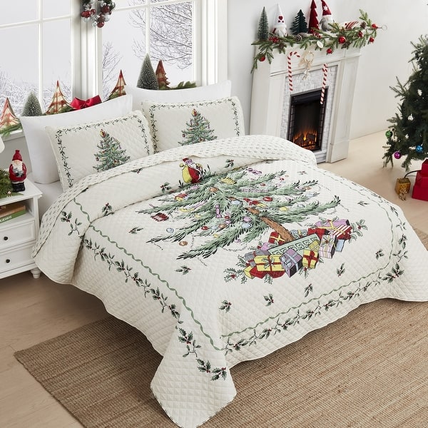 Spode® Christmas Tree Full/Queen Quilt Set - Bed Bath & Beyond - 41282843