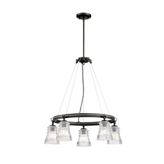 Lavery Graham Avenue Clear Glass 4 Light Chandelier - Bed Bath & Beyond ...