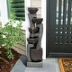 43.7'' Curving Water Fountain 5-Tier Resin Waterfall Outdoor - Bed Bath ...