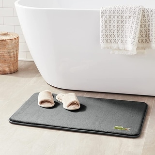Lacoste Croc Memory Foam Non-Slip Bath Rug - 19" x 30" - Bed Bath ...