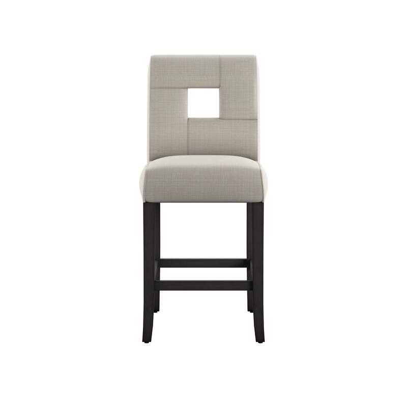 Mendoza Keyhole Counter Height Back Stool (Set of 2) by iNSPIRE Q Bold ...