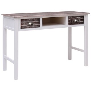 Natural Furniture 2-Drawer Slim Profile Writing Desk - Bed Bath ...