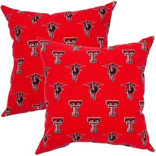 Texas Tech Red Raiders Indoor / Outdoor Decorative Pillow Pair - (2) 16 ...