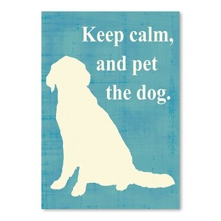 Americanflat - Keep Calm And Pet The Dog By Vision Studio by World Art ...