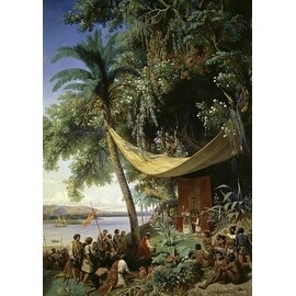 First Mass In America by Henri Pierre Leon Blanchard World Culture Art ...