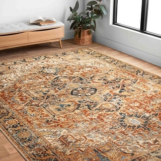 Alexander Home Luxe Antiqued Distressed Boho Area Rug - On Sale - Bed ...