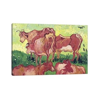 iCanvas "Cows, 1890" by Vincent van Gogh Canvas Print - Bed Bath ...