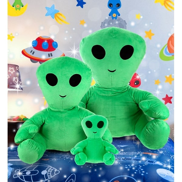 DolliBu Plush Alien Stuffed Toys - Soft Huggable Green Alien Plush Kit ...