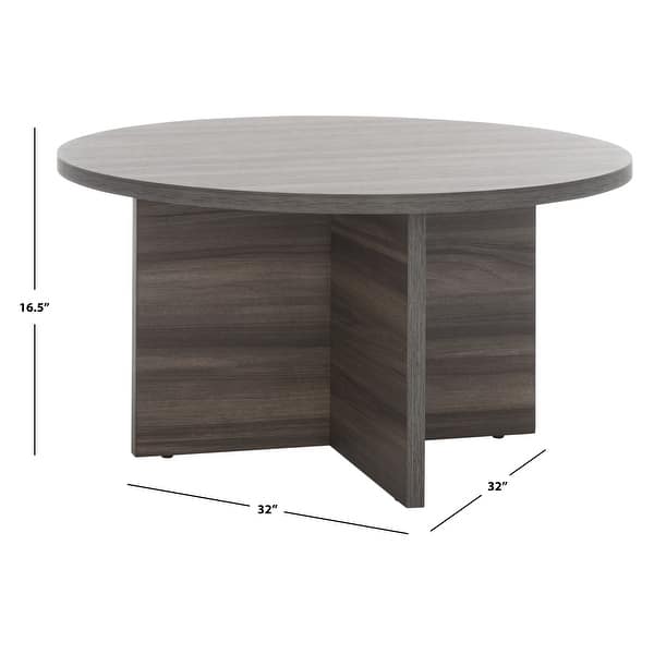 SAFAVIEH Bo Modern Round Coffee Table - 32 in. W x 32 in. D x 16 in. H ...