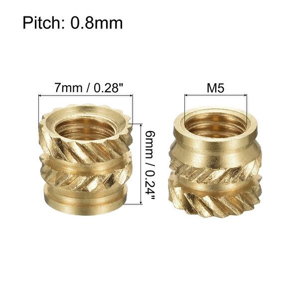 Knurled Insert Nut Female Thread Embedding Nut with Vibration Polishing ...