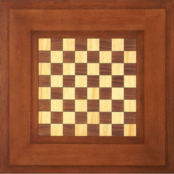 Offex Traditional Eastwick Antique Cherry Square Game Table - Brown ...