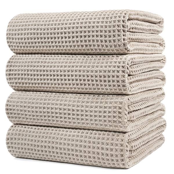 Microfiber Oversize Quick Dry Lint Free Bath Towel, 60 x 30 in, 4 Pack ...