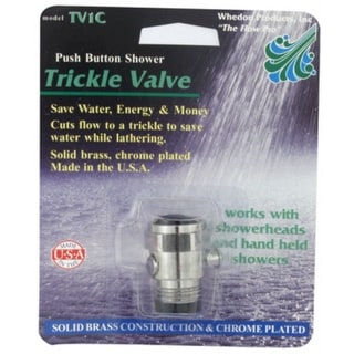 Whedon TV1C Push Button Shower Flow Control Trickle Valve, Chrome ...