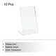 L Shape Price Tags Sign Holder Vertical Stand Pack of 10 - Transparent ...