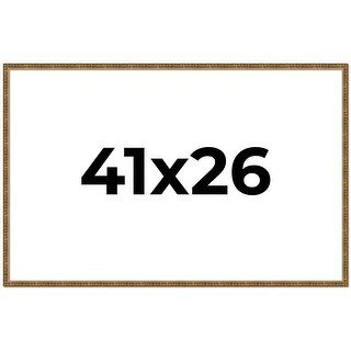 41x26 Frame Gold Solid Wood Picture Frame - Complete Modern Photo - Bed ...