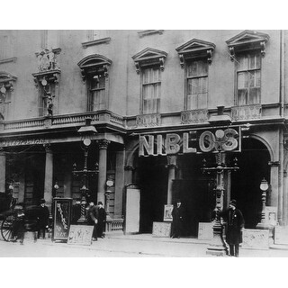 Niblo's Garden Black and White Gallery Wrapped Canvas - Bed Bath ...