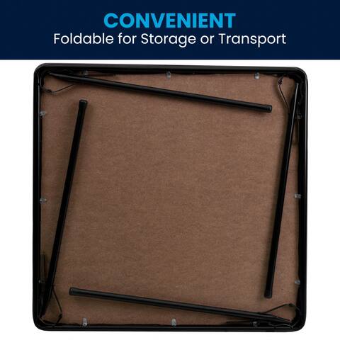Foldable Vinyl Card Table - Overstock - 27066833