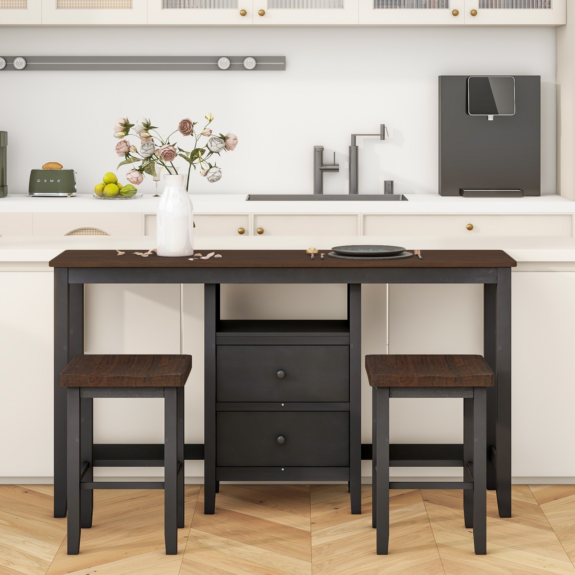 Small space counter height dining set store
