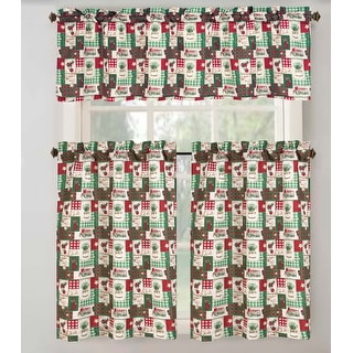 Christmas Patchwork Kitchen Curtain - Bed Bath & Beyond - 39295736