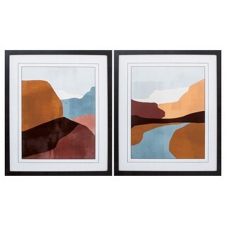 Sedona Colorblock B S/2 Framed Art Under glass - Bed Bath & Beyond ...