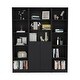 3 Piece Bookcase set, 60" Wide with 13 Shelves and Two-Door Cabinet ...